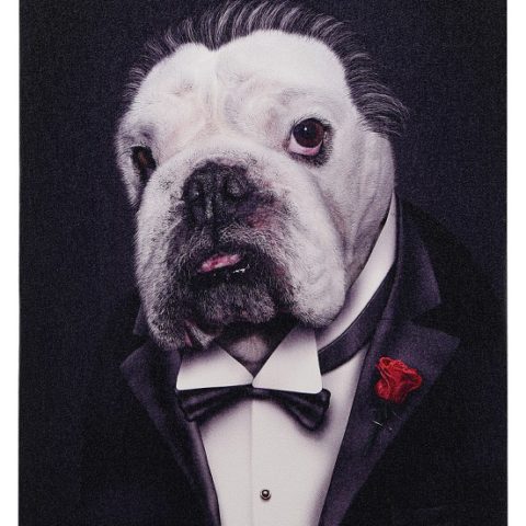 Dogfather Vito Corleone Art Canvas- Pets Rock